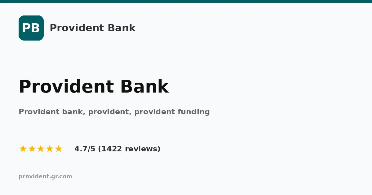 Provident Bank Personal Banking | Checking, Savings & Loans